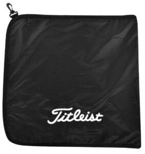 titleist dri hood towel, black, standard 15.50" x 12.00"