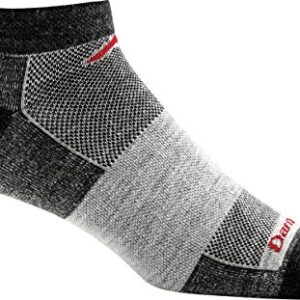 Darn Tough Run/Bike No Show Ultralight Sock - Men's Charcoal Large