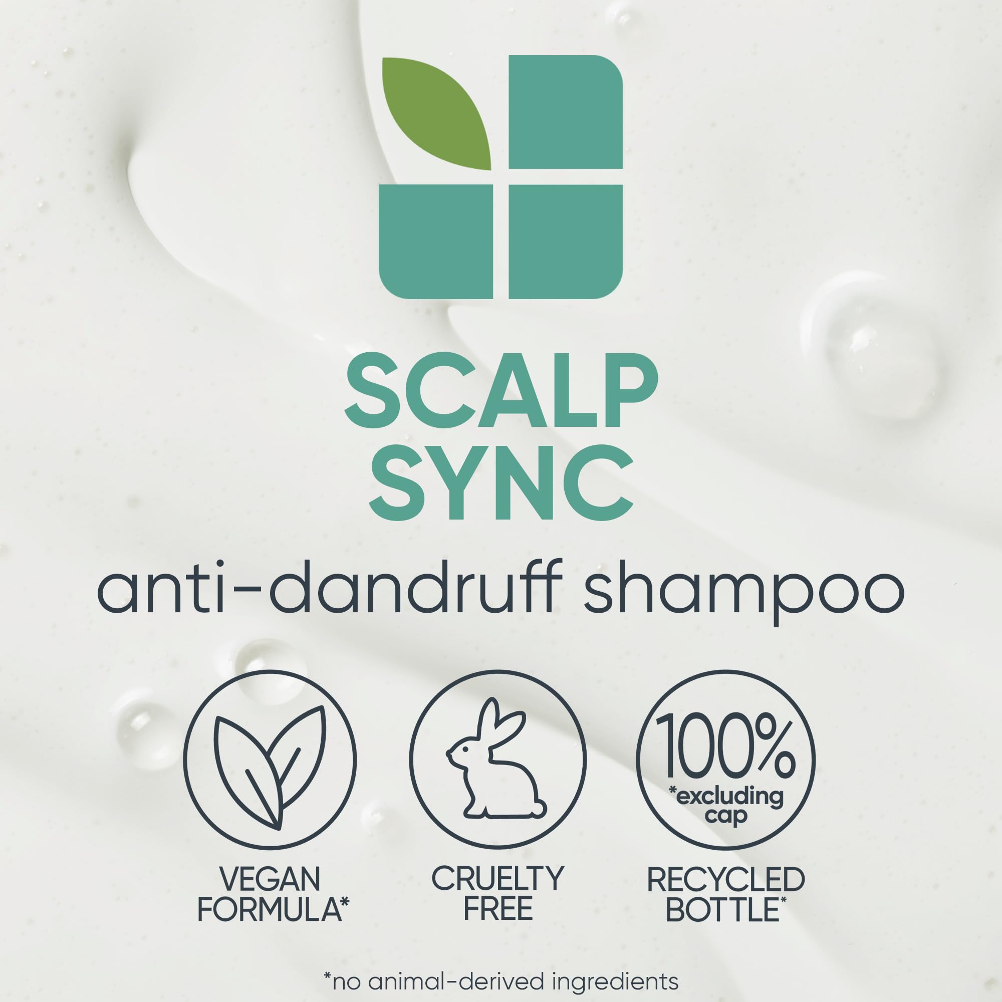 BIOLAGE Scalp Sync Anti-Dandruff Shampoo | Targets Dandruff, Controls The Appearance of Flakes & Relieves Scalp Irritation | Paraben-Free | Vegan