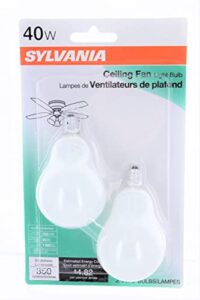 syl ceiling fan bulb 40w size 2ct syl ceiling fan bulb 40w wht 2ct