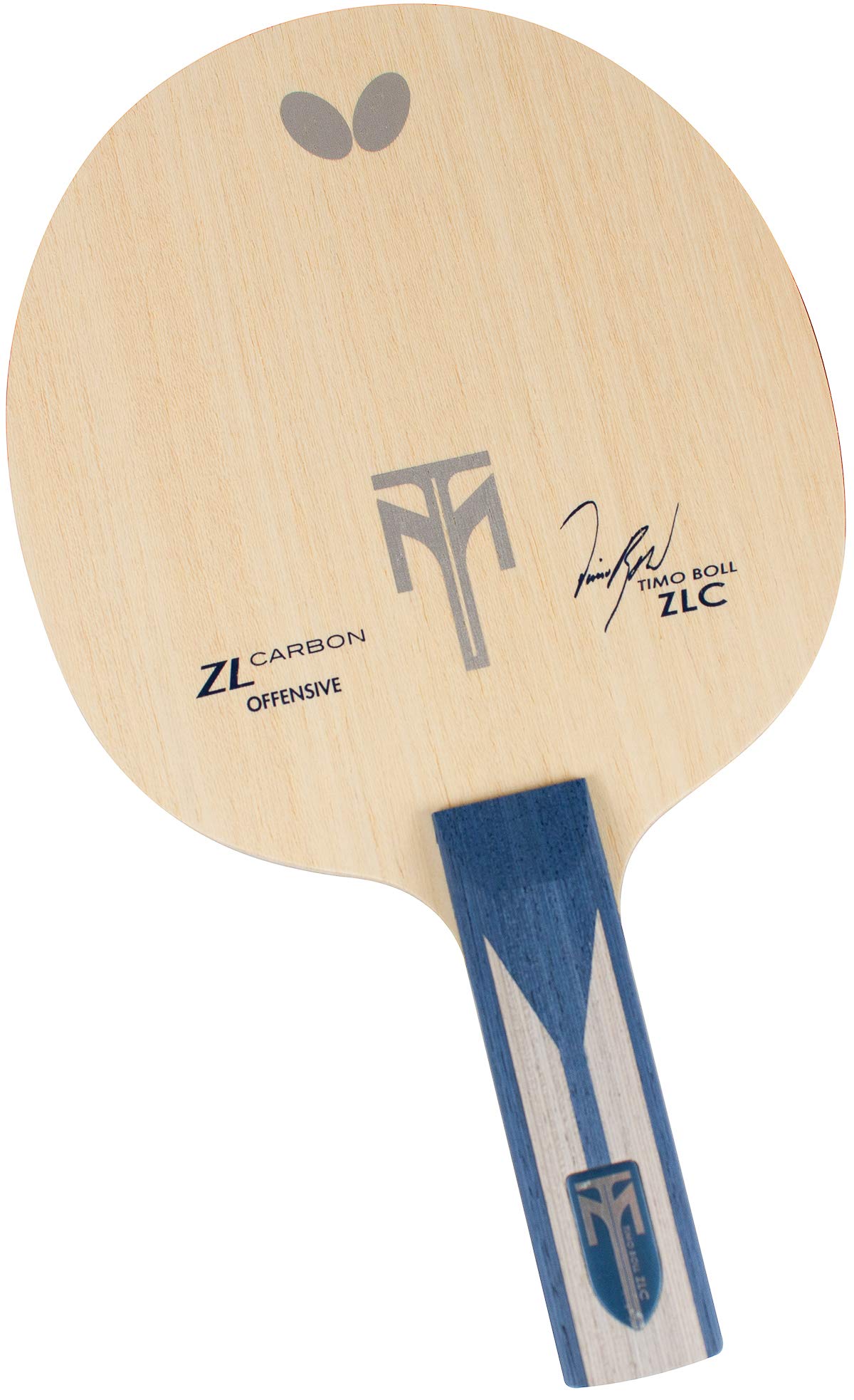 Butterfly Timo Boll ZLC Blade Table Tennis Blade - Professional ZL Carbon Fiber Blade - Available in an, FL, and ST Handle Styles - Made in Japan