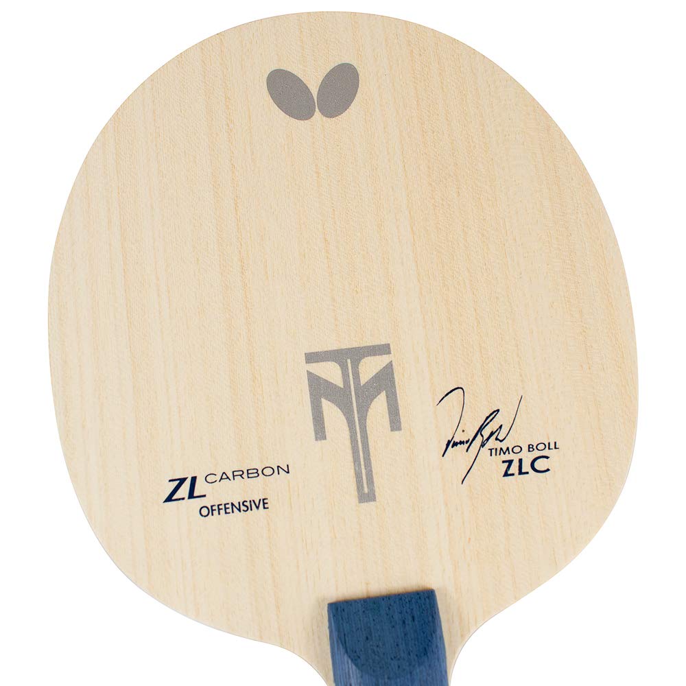 Butterfly Timo Boll ZLC Blade Table Tennis Blade - Professional ZL Carbon Fiber Blade - Available in an, FL, and ST Handle Styles - Made in Japan