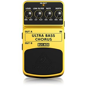 Behringer Ultra Bass Chorus Buc400 Ultimate Bass Chorus Effects Pedal