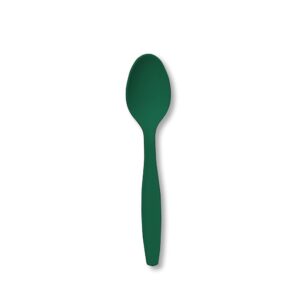 creative converting spoon, 7", hunter green