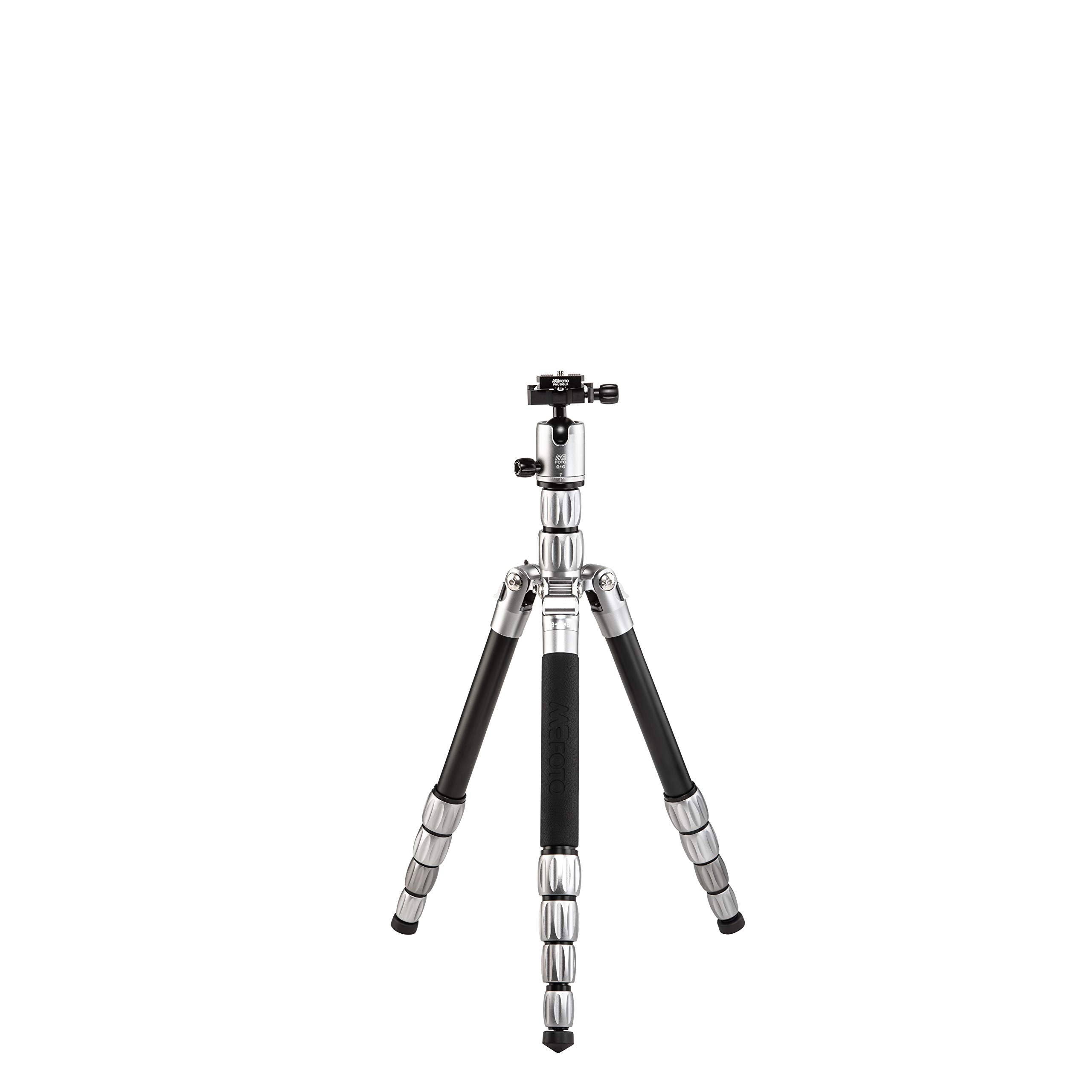 Mefoto Roadtrip S Lightweight 59.4" Aluminum Travel Tripod/Monopod w/Case, Twist Locks, Dual-Action Ballhead w/Arca Swiss Plate for Mirrorless/DSLR Sony Nikon Canon Fuji - Titanium (RTSATTN)