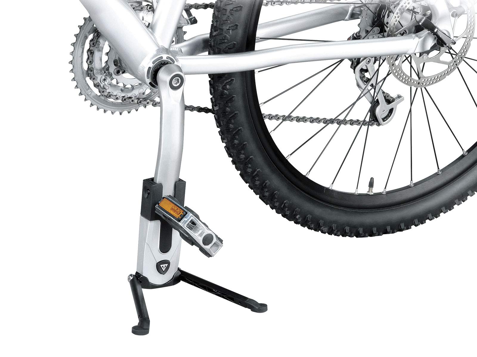 TOPEAK FlashStand Fat Bike Stand, Silver, Black, 15.7 x 9.6 x 3 cm / 6.2” x 3.8” x 1.2” (Folded) 19.8 x 16.6 x 13.6 cm / 7.8” x 6.5” x 5.3