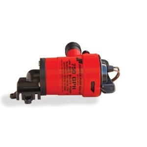 johnson pump low boy bilge pump - 750 gph, model: 33703, red