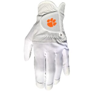 team golf ncaa clemson cool mesh with cabretta leather - one size - mens left team golf ncaa cool mesh with cabretta leather - one size - mens left