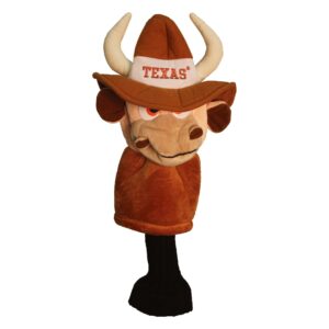 team golf ncaa texas longhorns mascot head cover mascot golf club headcover, fits most oversized drivers, extra long sock for shaft protection, officially licensed product