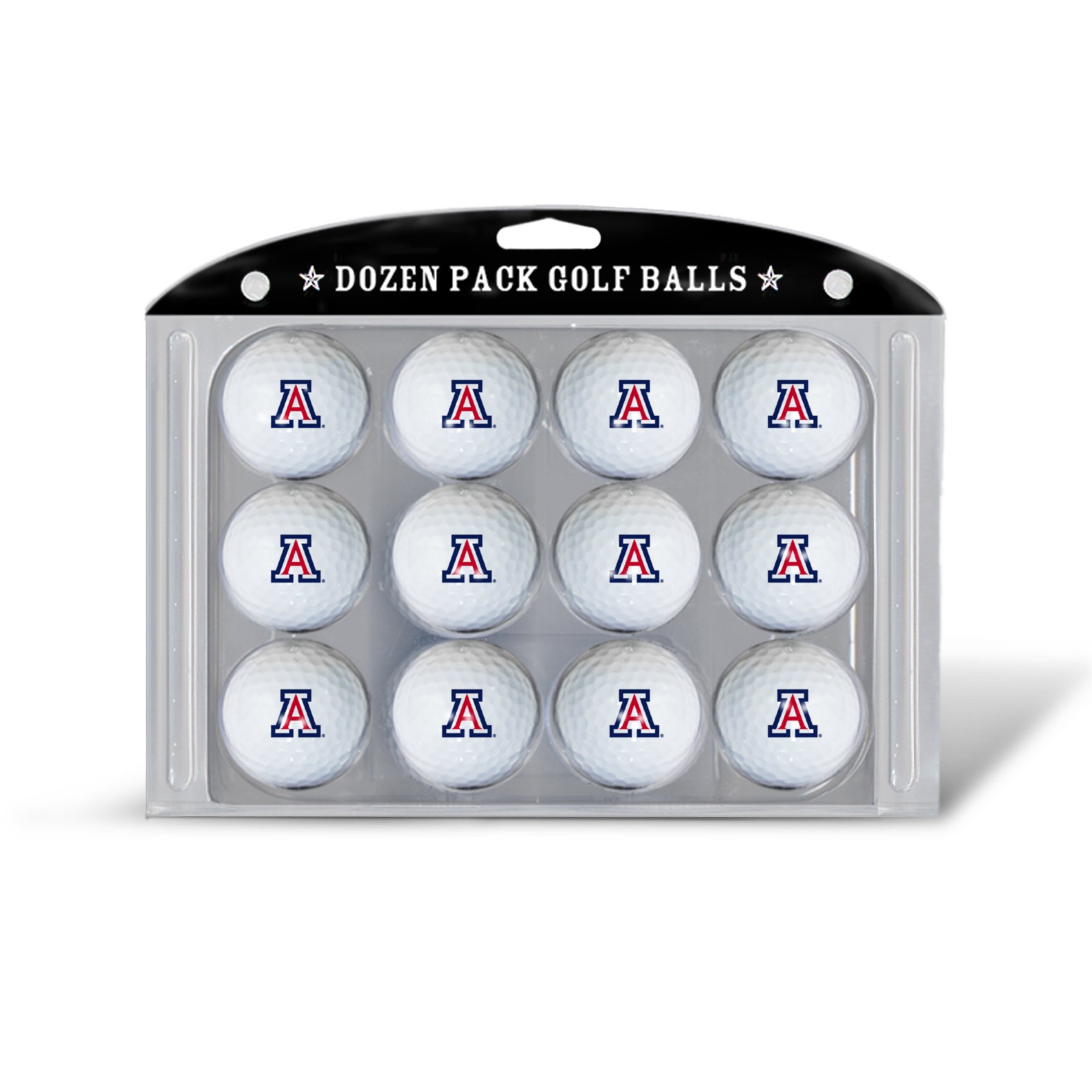 Team Golf NCAA Arizona Wildcats Golf Balls, 12 Pack Dozen Regulation Size Golf Balls, 12 Pack, Full Color Durable Team Imprint