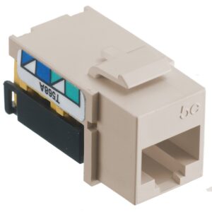 hubbell cat 5e modular data jack almond nsj5eal