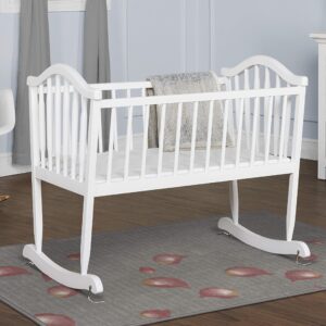 rocking cradle, white , 38x22x32.5 inch (pack of 1)