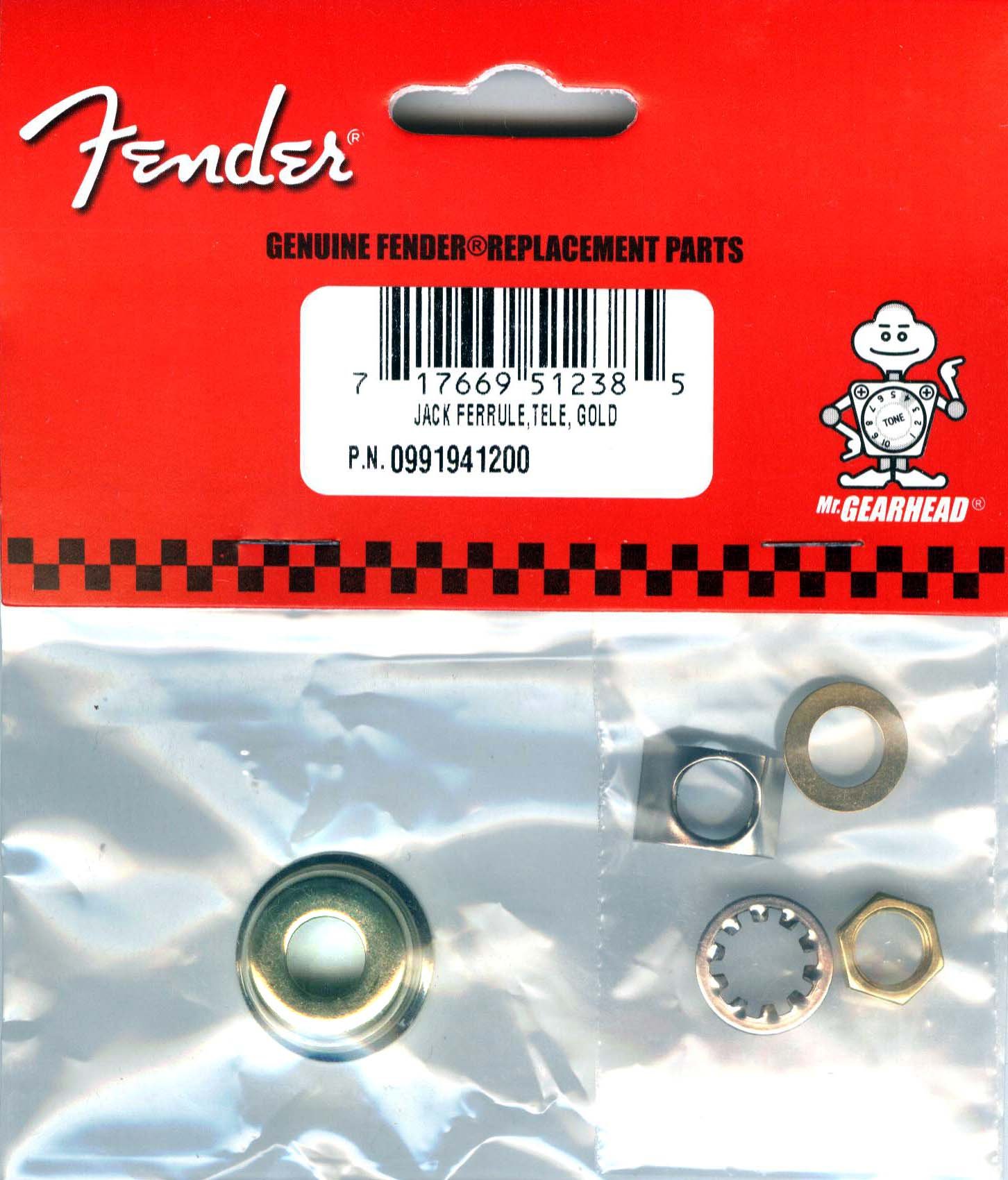 Fender Telecaster Jack Ferrule - Gold