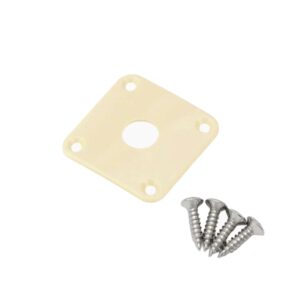 all parts ap 0633-028 cream plastic jackplate for les paul