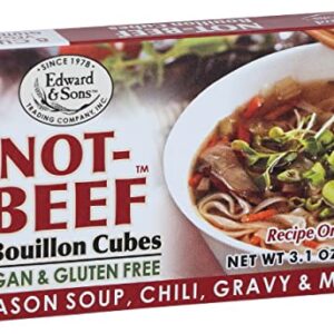 Edward & Sons Not Beef Bouillon Cubes, 3.1 oz