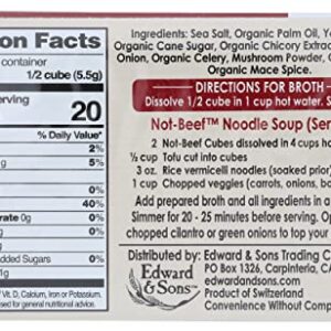 Edward & Sons Not Beef Bouillon Cubes, 3.1 oz