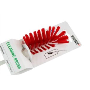 Sigg Cleaning Brush - Designed for All Water Bottles - Dishwasher Safe - BPA Free - Lightweight - White and Red, 1pack