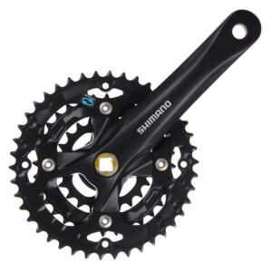 shimano m361 hybrid crankset (black, 175mm x 42/32/22t)