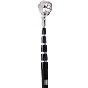 proactive sports, hinged cup retractable golf ball retriever, simple & easy to maneuver, easily shags golf balls around the golf course, collapses for maximum portability, 15 foot