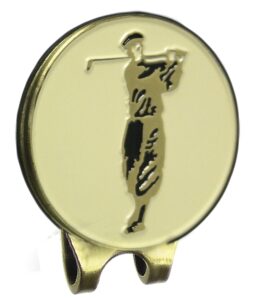 proactive sports antique brass visor clip with magnetic golfer coin ball marker