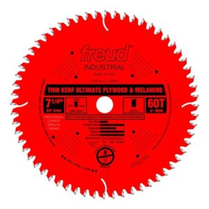 freud lu79r007: 7-1/4" thin kerf ultimate plywood & melamine blade