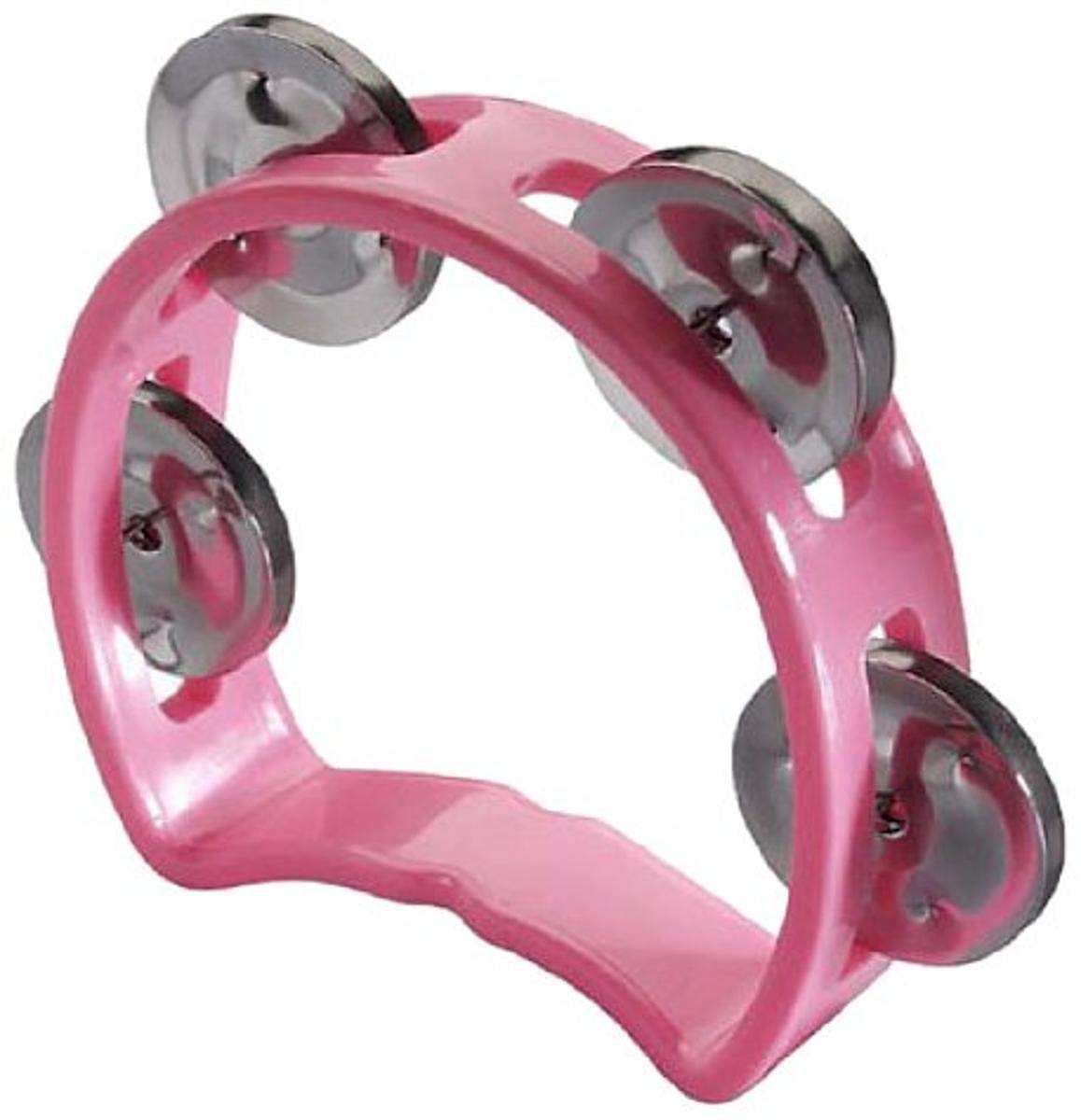 Stagg TAB-MINI/PK Plastic Cutaway Mini Tambourine with 4 Jingles - Pink