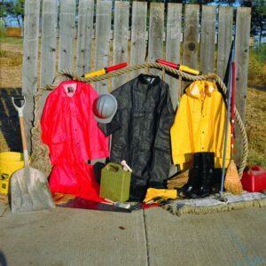 MCR Safety 200CS 49-Inch Classic PVC/Polyester Coat with Detachable Hood, Yellow, Small