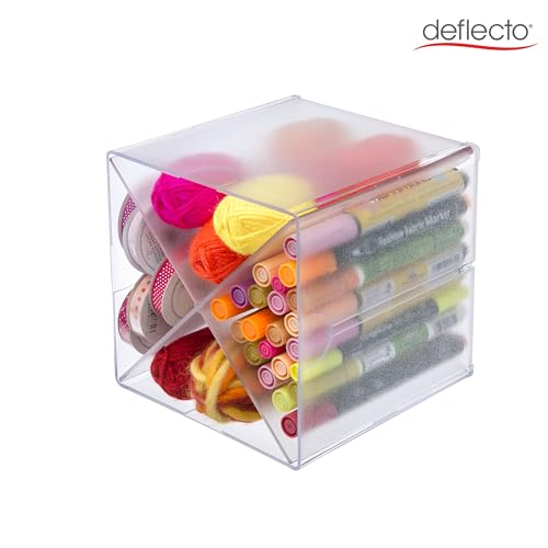 Deflecto Stackable Cube Organizer, 6 inch x 6 inch