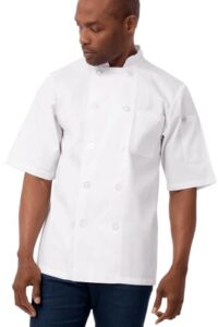 chef works men's volnay chef coat, white, xx-large