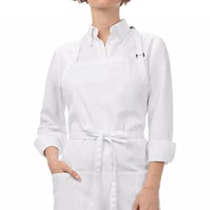 Chef Works Unisex Three Pocket Apron, White, One Size