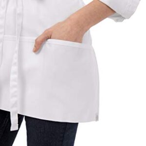 Chef Works Unisex Three Pocket Apron, White, One Size