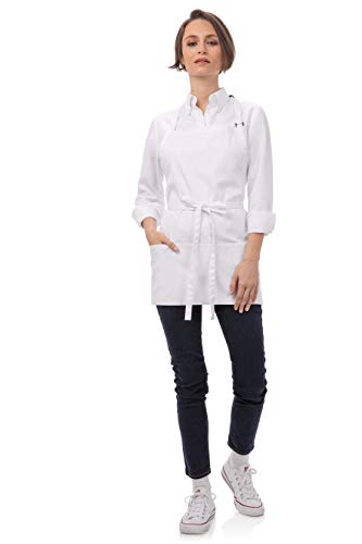 Chef Works Unisex Three Pocket Apron, White, One Size