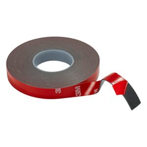 3M Super-Strength Molding Tape, 1/2 in x 15 ft, High Strength Double-Sided Adhesive, Permanently Attaches Side Moldings, Trim and Emblems to Interior and Exterior of Vehicles (03614)