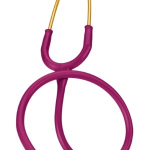 3M Littmann Classic II Infant Stethoscope, 2157, Stainless Steel Rainbow-Finish Chestpiece, 28" Raspberry Tube, Brass Stem, and Headset