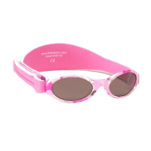 baby banz baby girls adventure banz swimming goggles, pink diva camo, 2 us