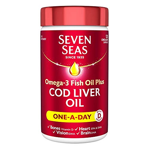 Seven Seas Pure Cod Liver Oil 120 capsules