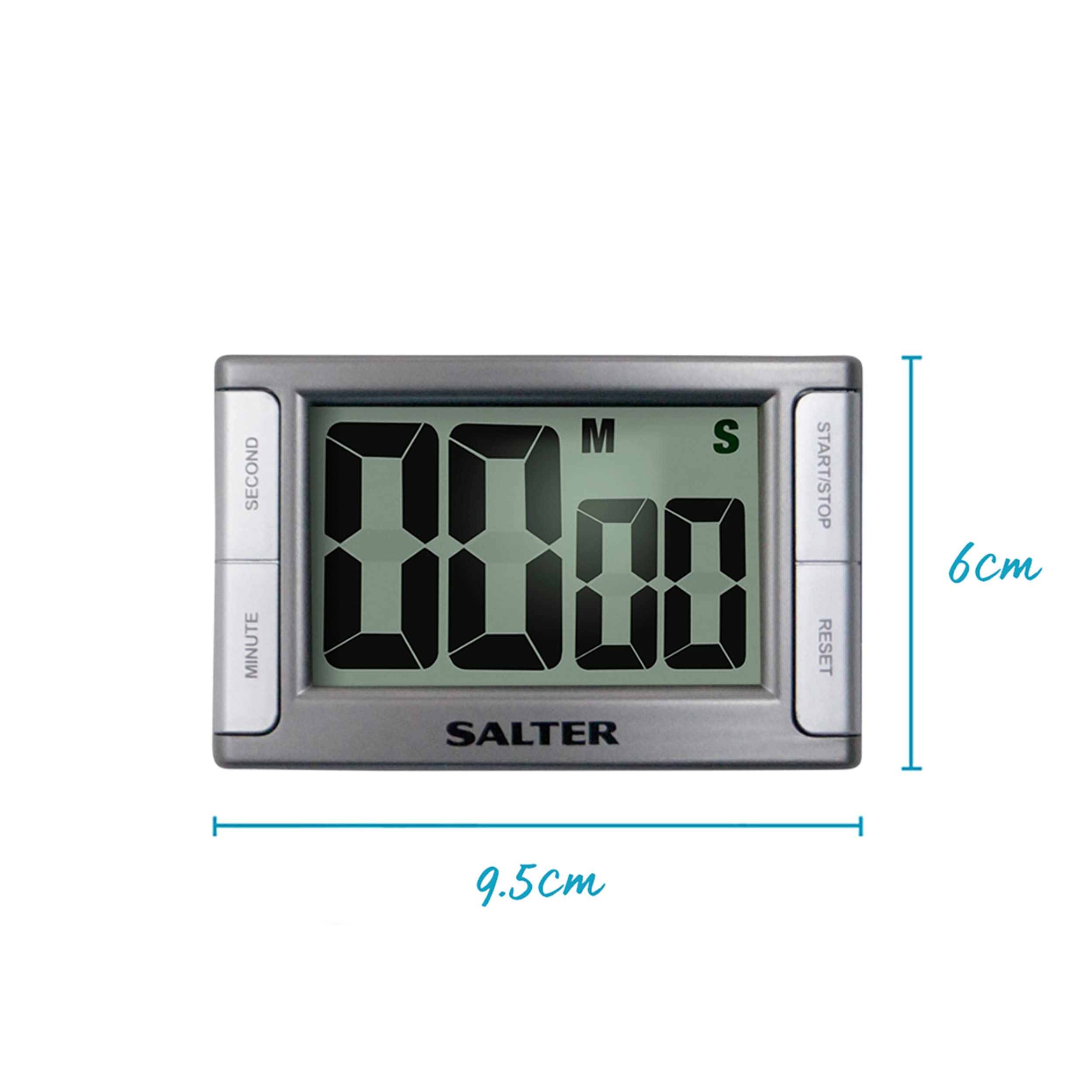 Salter Contour Electronic Timer, Black, One Size