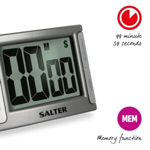 Salter Contour Electronic Timer, Black, One Size