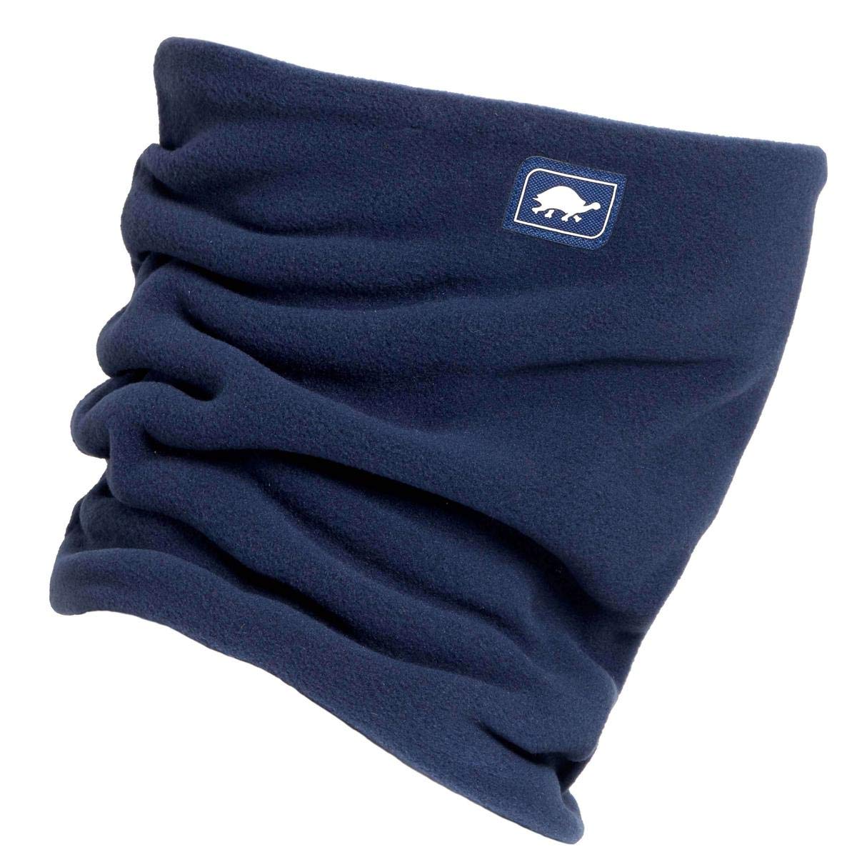 Turtle Fur Micro Fur Stretch Double Layer Neck Neckwarmer, Navy