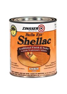 rust-oleum zinsser 704h bulls eye shellac, quart, amber