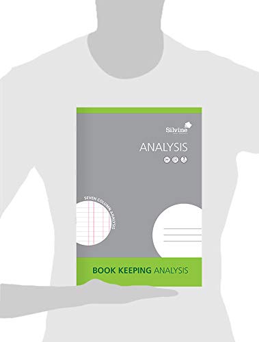 Silvine A4 Book Keeping Analysis, 32 Pages Printed 'Analysis' 7 Columns - Ref SJA4A