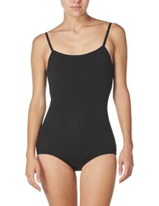 capezio women's classic camisole leotard with adjustable straps, black, small