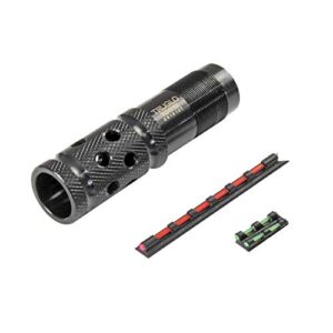 truglo gobble-stopper xtreme gun choke tube combo - includes universal-fit fiber optic sight, winchester 12 gauge