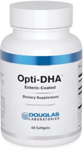 douglas laboratories opti-dha enteric-coated | essential omega-3 fatty acids for cardiovascular health | 60 capsules