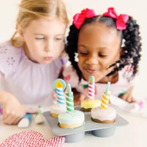 Melissa & Doug Bake and Decorate Wooden Cupcake Play Food Set - FSC Certified