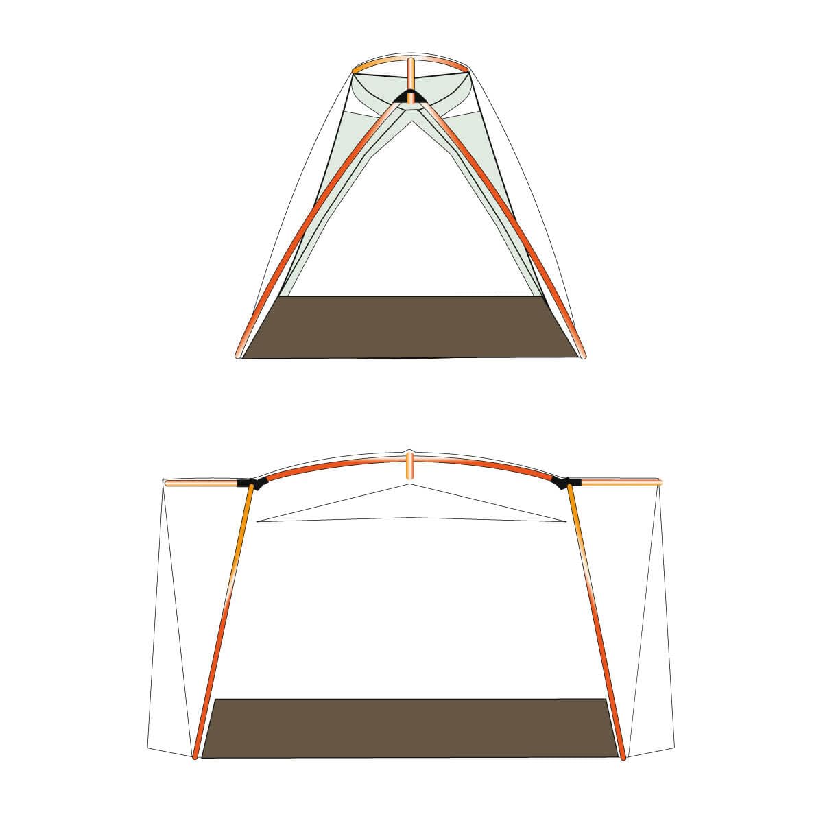 Eureka! Timberline SQ 4XT 4 Person, 3 Season Backpacking Tent