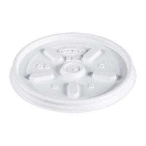 dart 8jl white vented lid (case of 1000)