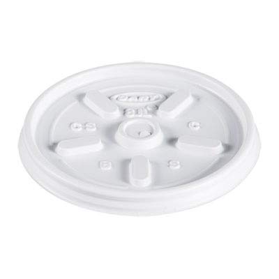 Dart 8JL White Vented Lid (Case of 1000)