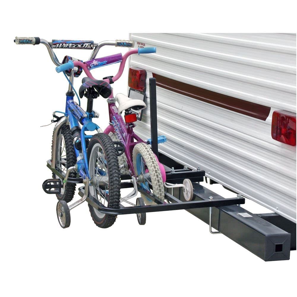 Discount Ramps Elevate Outdoor RV or Camper Trailer Bumper Bike Rack for 1-2 Bicycles