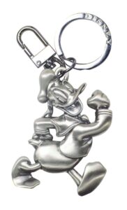 disney donald duck pewter keyring, gold